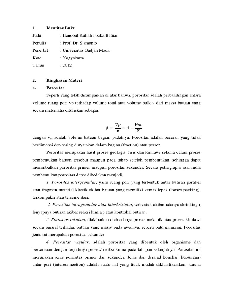 Fisika Batuan | PDF | Sains & Matematika