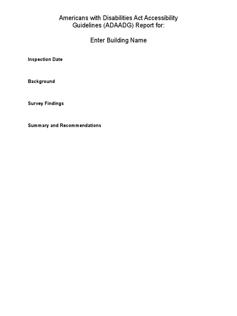 ADAAG Survey Forms | PDF | Stairs | Transport