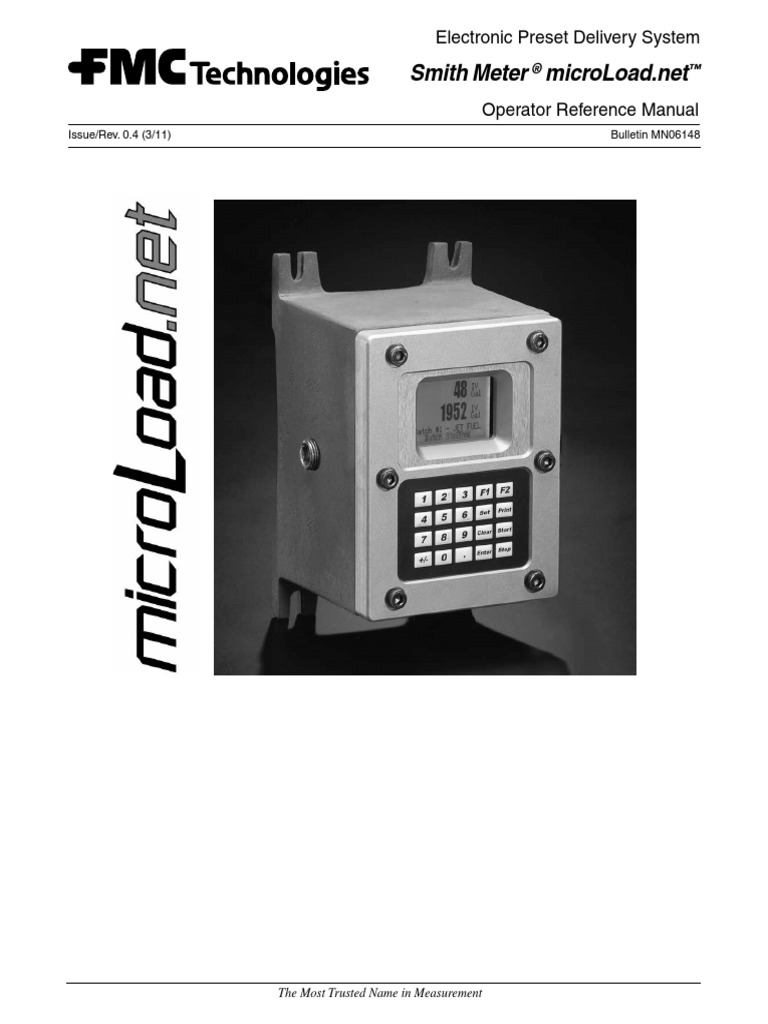 Smith Meter Microloadnet Operator Reference Manual-A Voir PDF | PDF ...