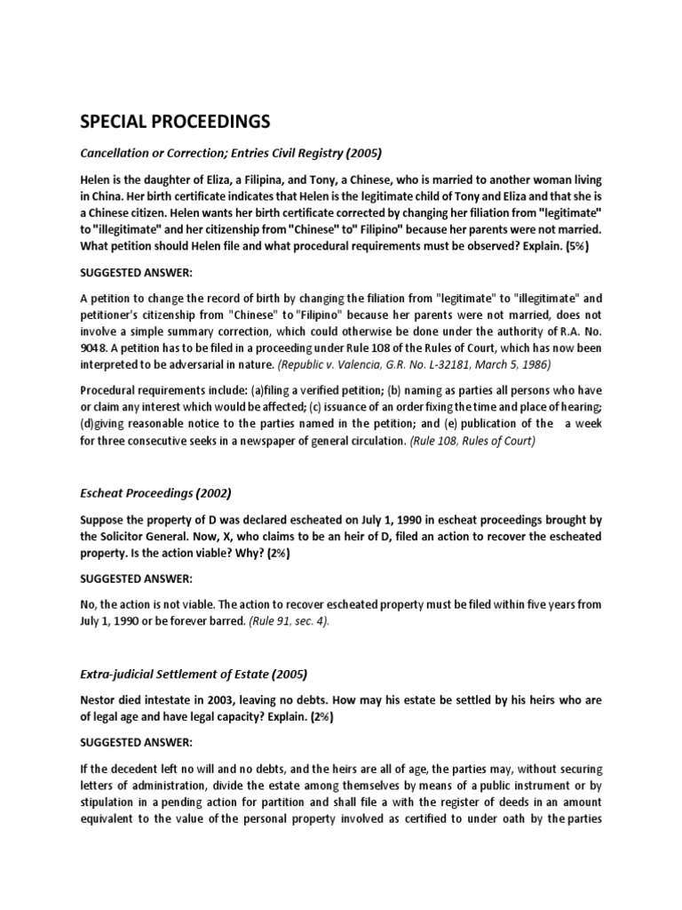 Legal Proceedings Overview (1996-2014) | PDF | Will And Testament | Probate