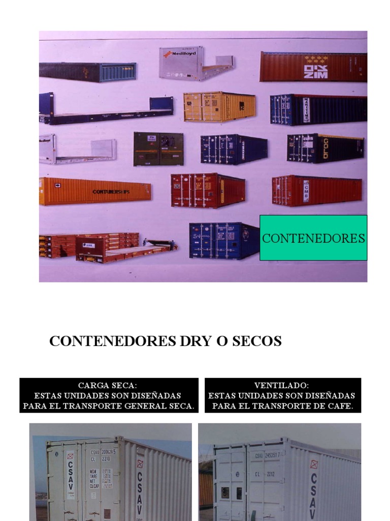 Tipos de Contenedores fiaqHD2t3vIxQ | Descargar gratis PDF | Transporte ...