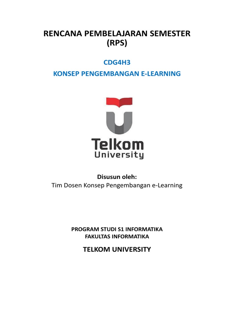 CDG4H3 Konsep Pengembangan E-Learning | PDF | Karier & Perkembangan | Komputer