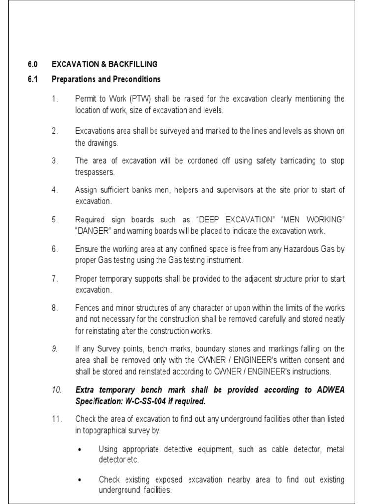 MS Cable Installation | PDF | Excavation (Archaeology) | Deep Foundation