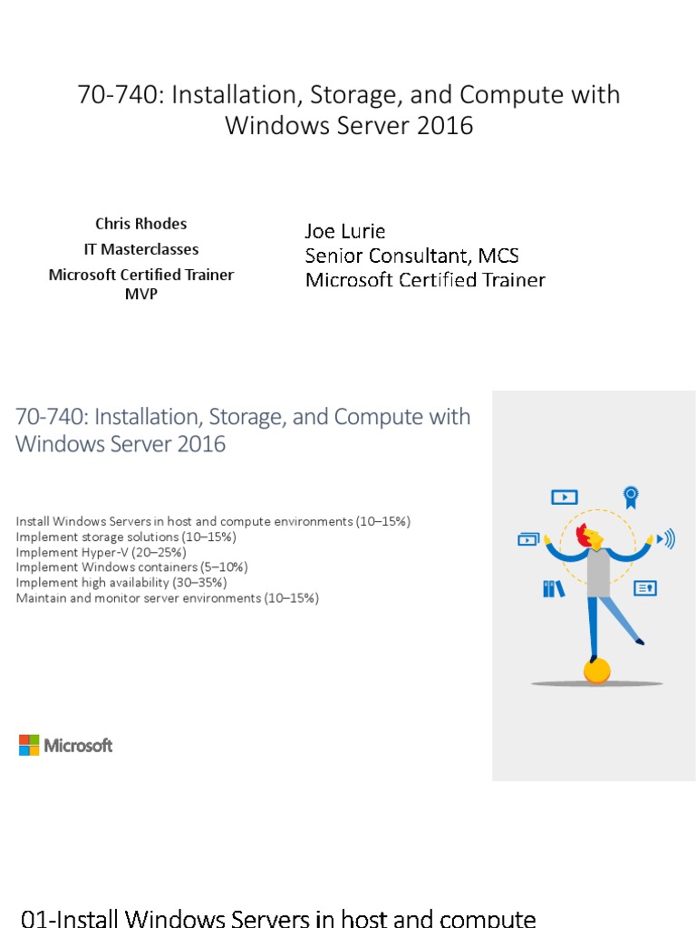 70-740: Installation, Storage, and Compute With Windows Server 2016 ...