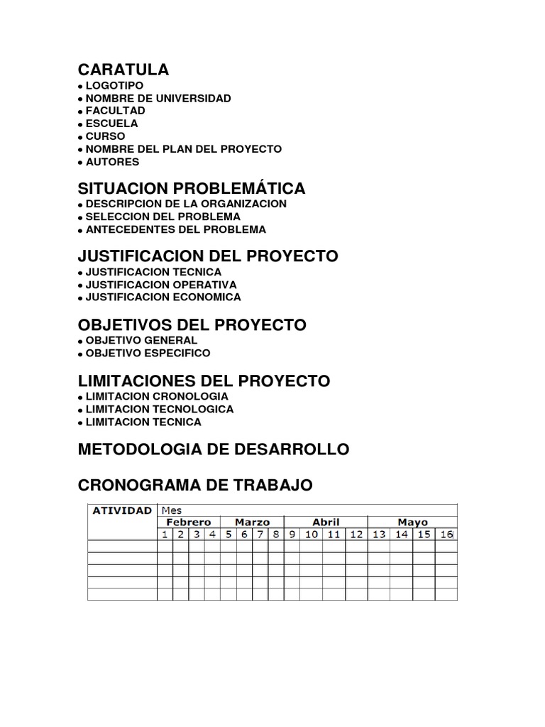 Caratula - Plan Proyecto de Software PDF | PDF