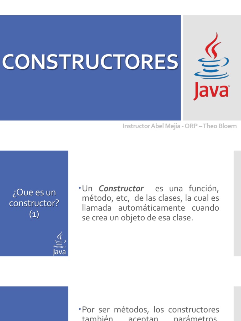 Java 12 Constructor De La Clase Pdf Constructor Programación Orientada A Objetos