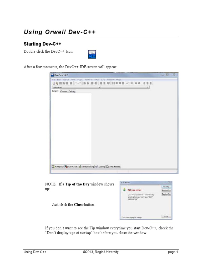 Using Orwell Dev C | PDF | Icon (Computing) | Directory (Computing)