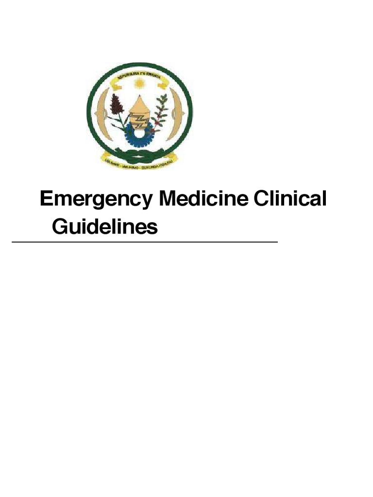 EM Clinical Guidelines | PDF | Shock (Circulatory) | Major Trauma