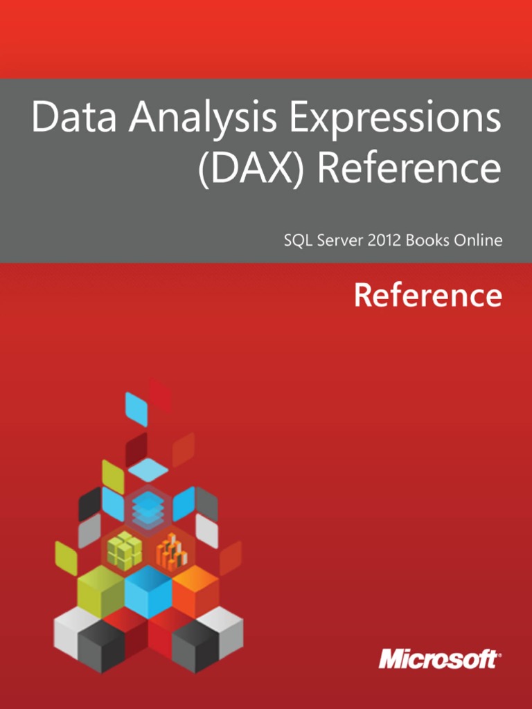 Data Analysis Expressions - DAX - Reference PDF | PDF | Data Type ...
