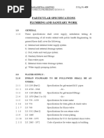 Detailed Specification of Plumbing | PDF | Plumbing | Drinking Water