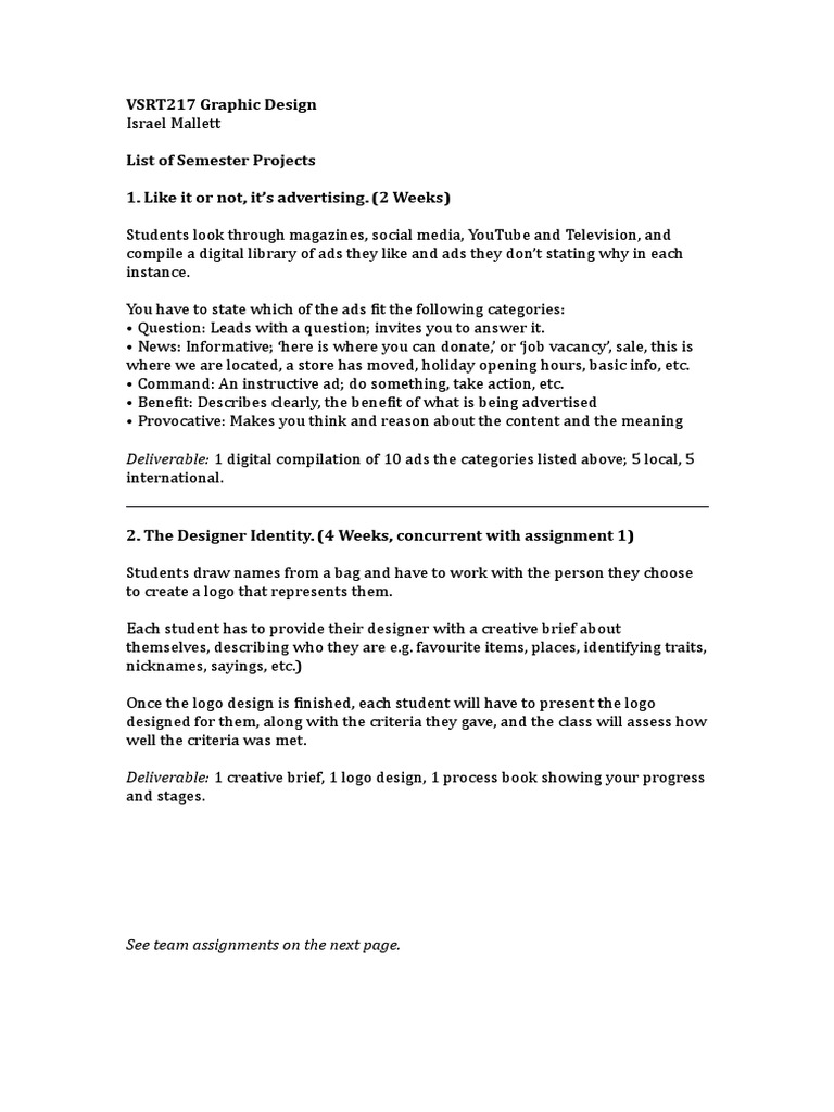 Graphic Design Semester Projects | PDF | Advertising | Public Sphere