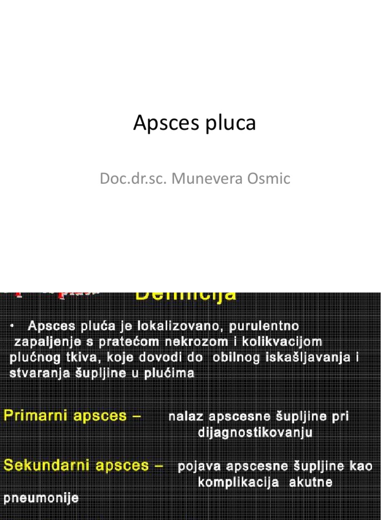 Plucni Apsces | PDF