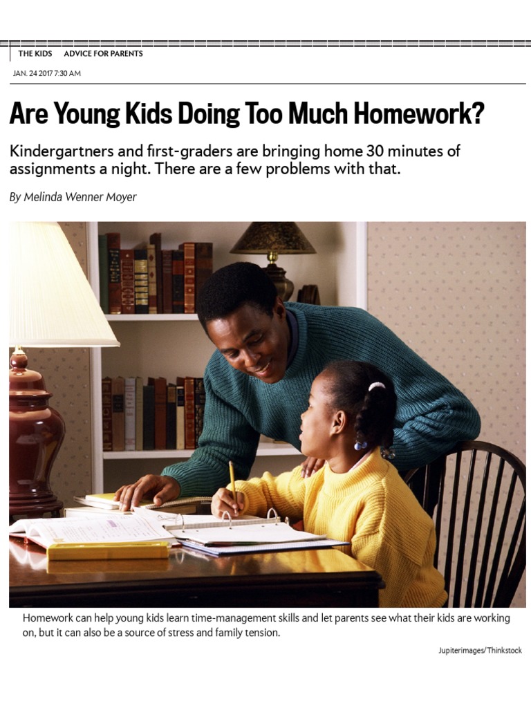 Are Grade Schoolers Doing Too Much Homework Pdf Homework Behavior
