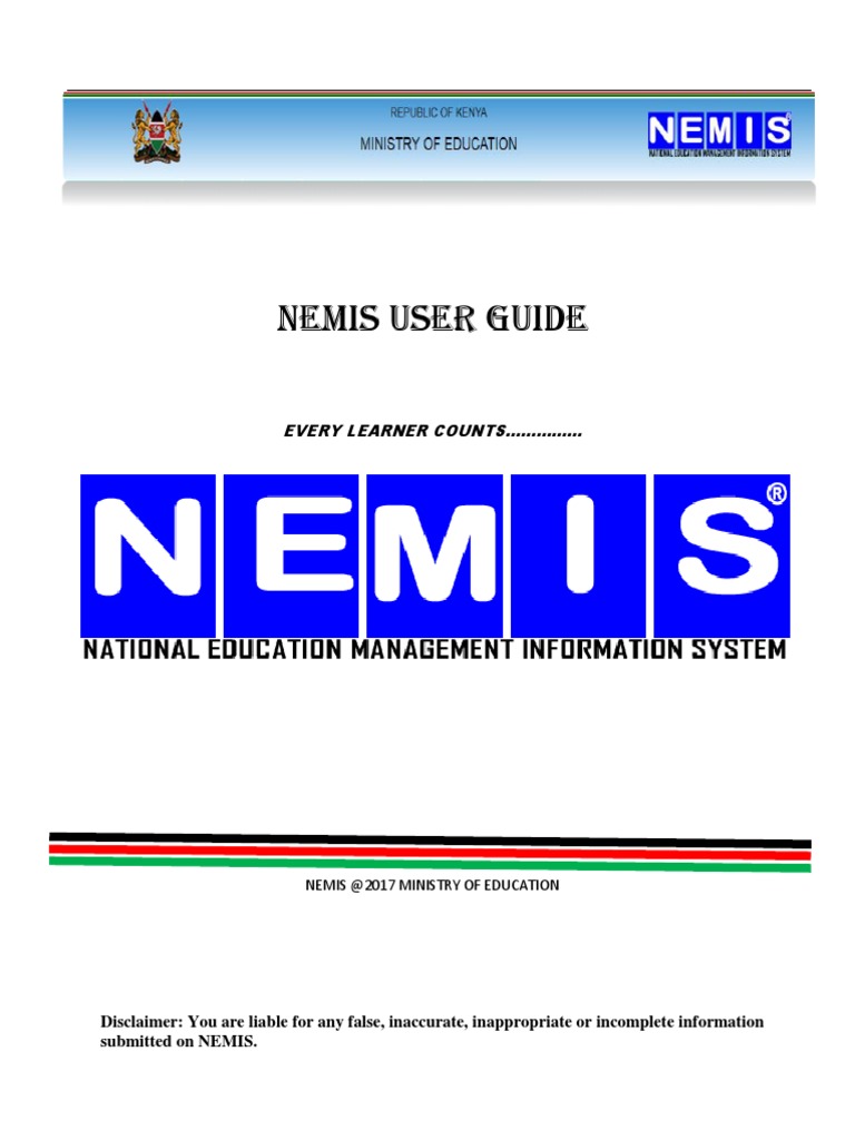 Nemis User Guide: Every Learner Counts | PDF | Safari (Web Browser) | Operating System