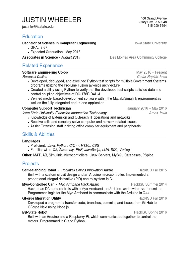 Resume - 2018 | PDF | Scripting Language | Python (Programming Language)