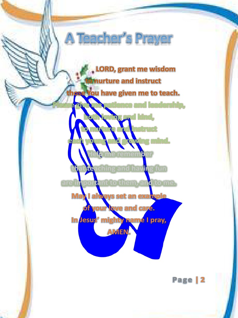 Prayer for Teachers' Guidance | PDF
