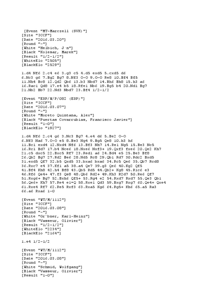 Chess Games P IV | PDF | Chess Theory | Chess Openings