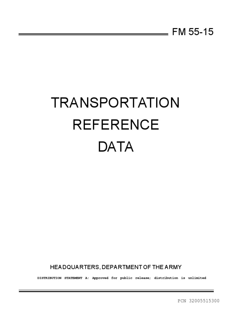 FM 55-15 PDF | Download Free PDF | Traffic | Transport