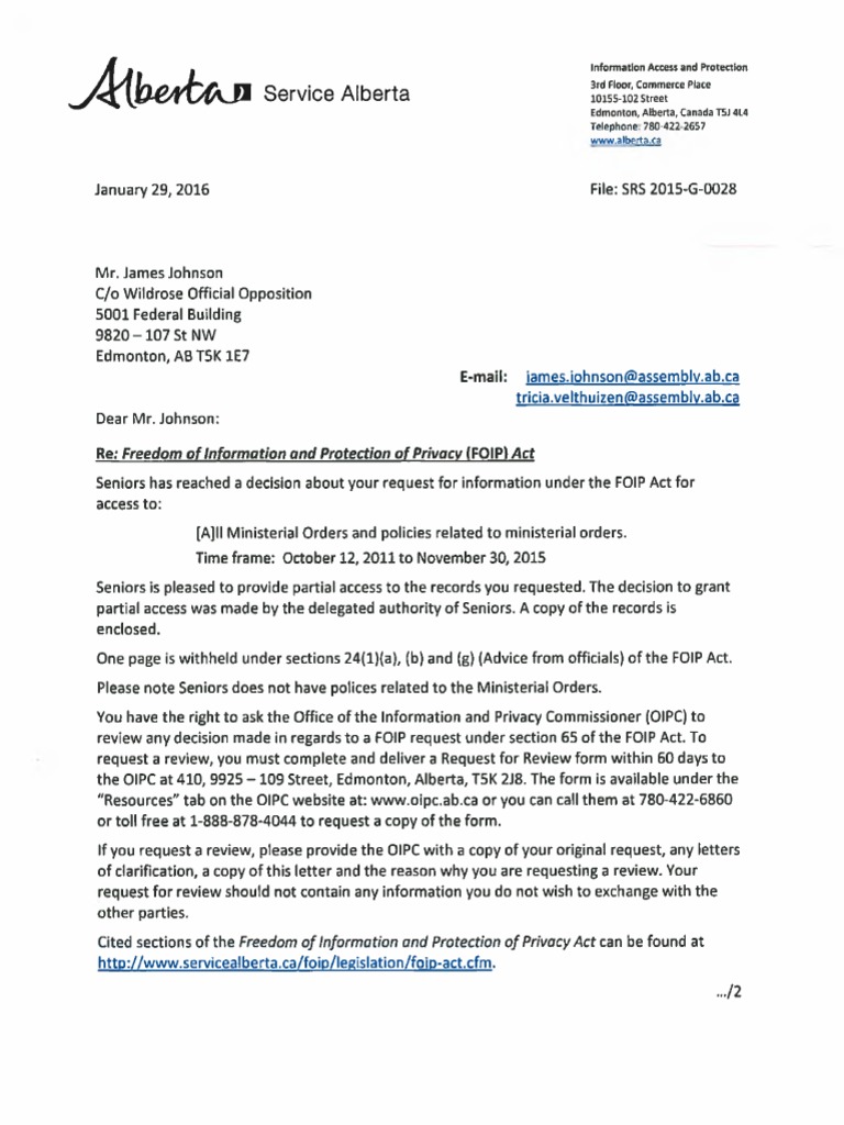 Seniors and Housing-Ministerial Orders and Policies | PDF | Chairman ...