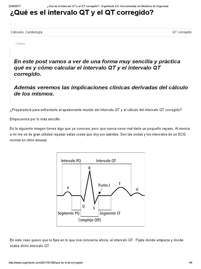 ¿Qué Es El Intervalo QT y El QT Corregido_ - Urgentools 2 ...