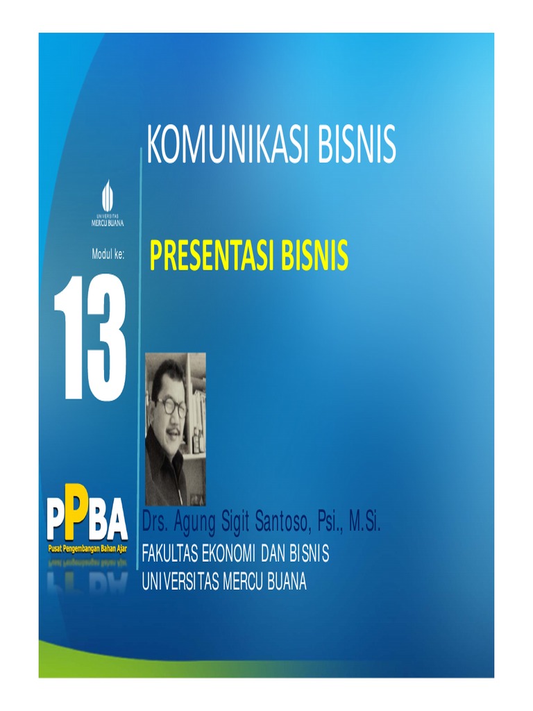Komunikasi Bisnis (TM13) | PDF