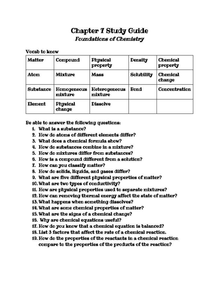 Chapter 7 Study Guide | PDF | Technology & Engineering