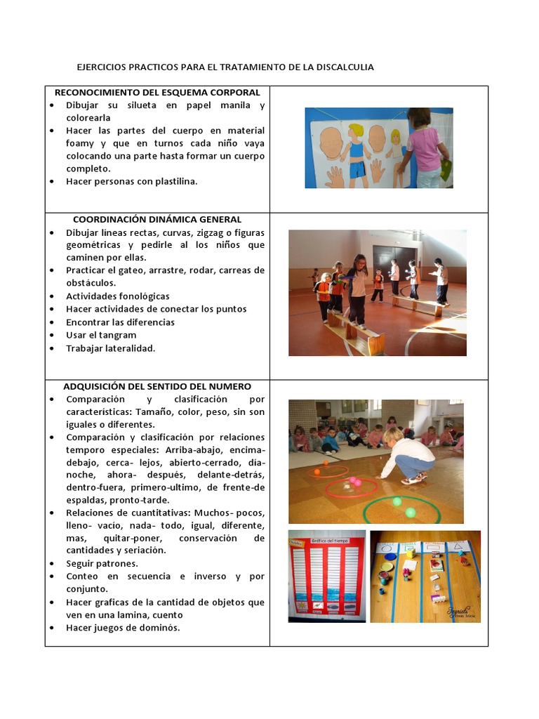 Ejercicios Prácticos para Discalculia | PDF | Sicología | Ocio
