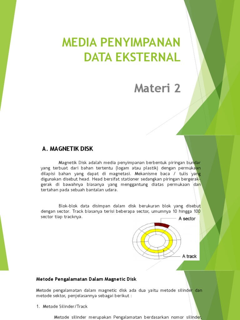 Media Penyimpanan Data Eksternal | PDF | Komputer | Teknologi & Rekayasa