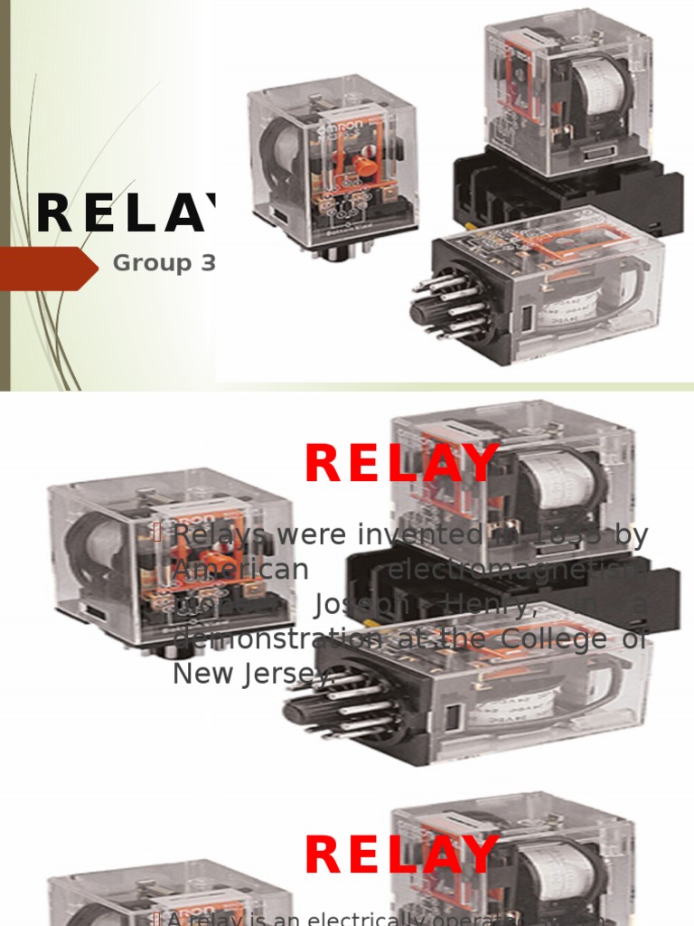 Relay: Group 3 | PDF | Relay | Switch