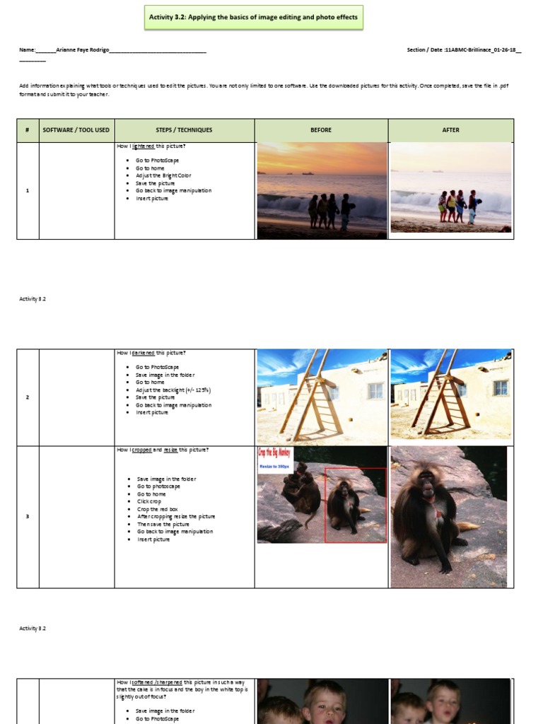 Image Manipulation | PDF | Media Technology | Imaging
