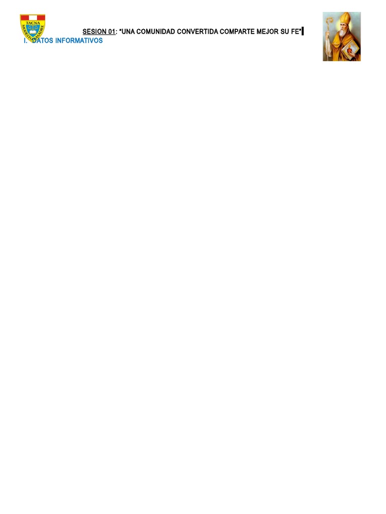 Sesion Lema Mensual Marzo Pred 2018 Jec | PDF | Agustín De Hipopótamo | Fe