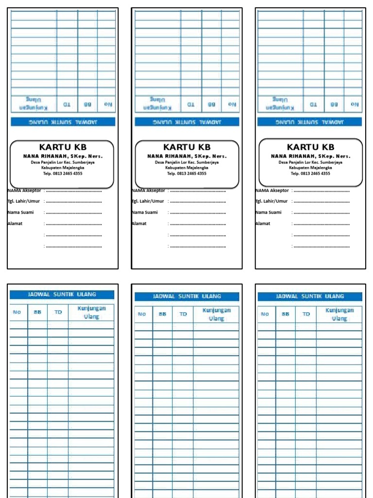 KARTU KB | PDF