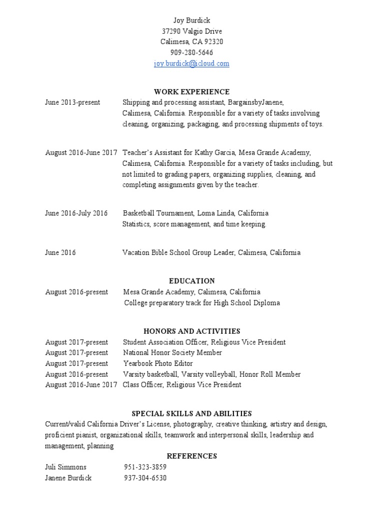 Career Ed-Resume 2 | PDF