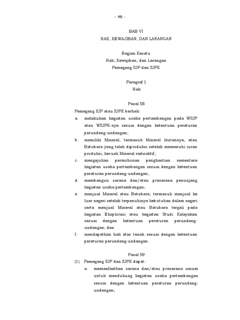 Kewajiban Pemegang IUP dan IUPK | PDF | Hukum | Teknologi & Rekayasa