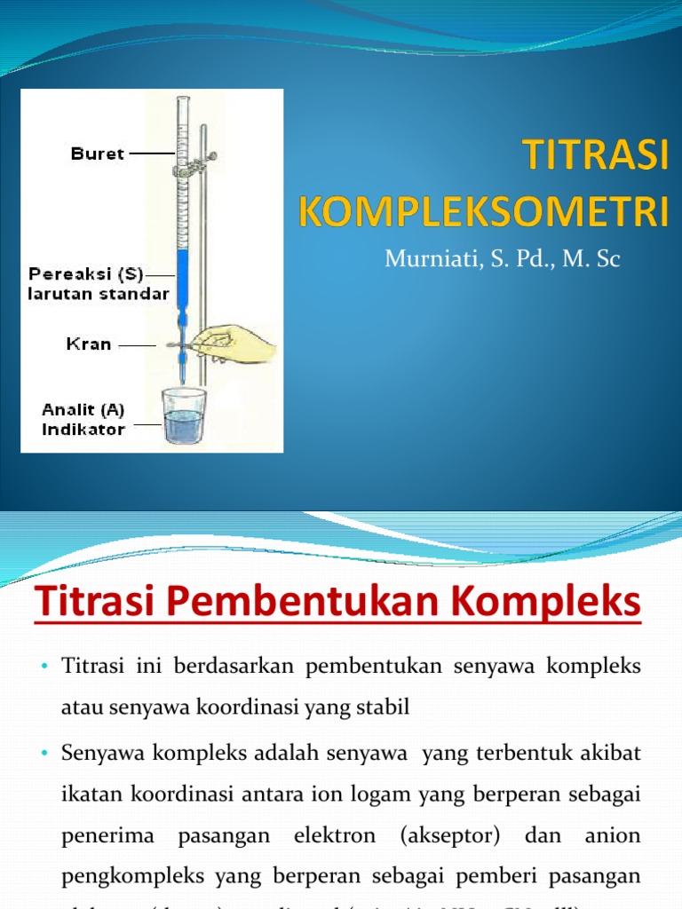 Titrasi Kompleksometri | PDF | Sains & Matematika