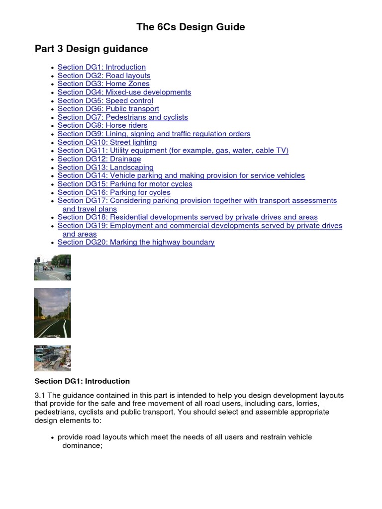 6C Design Guide | PDF | Road | Highway