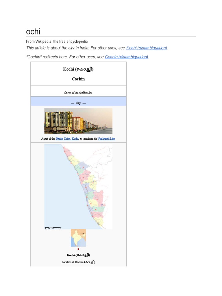 Kochi Cochin | PDF | Climate | Geography