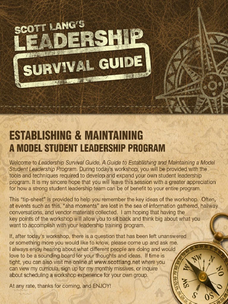 Leadership Survival Guide Handout | PDF
