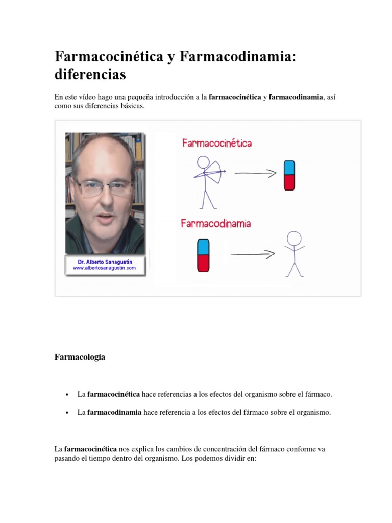 Farmacocinética vs Farmacodinamia | PDF