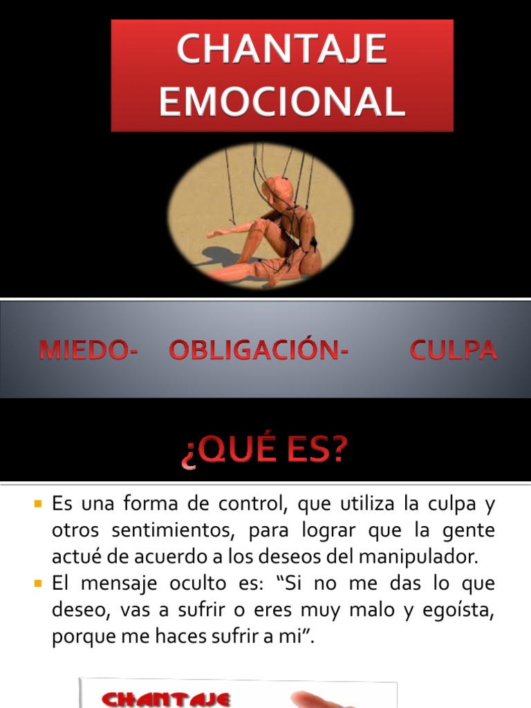 Chantaje Emocional | PDF