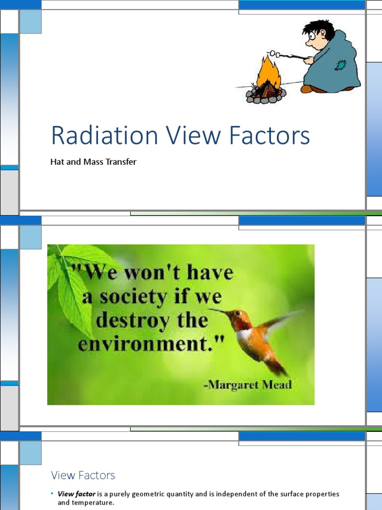 Radiation View Factors | PDF | Continuum Mechanics | Chemistry Radiation View Factors | PDF | Continuum Mechanics | Chemistry