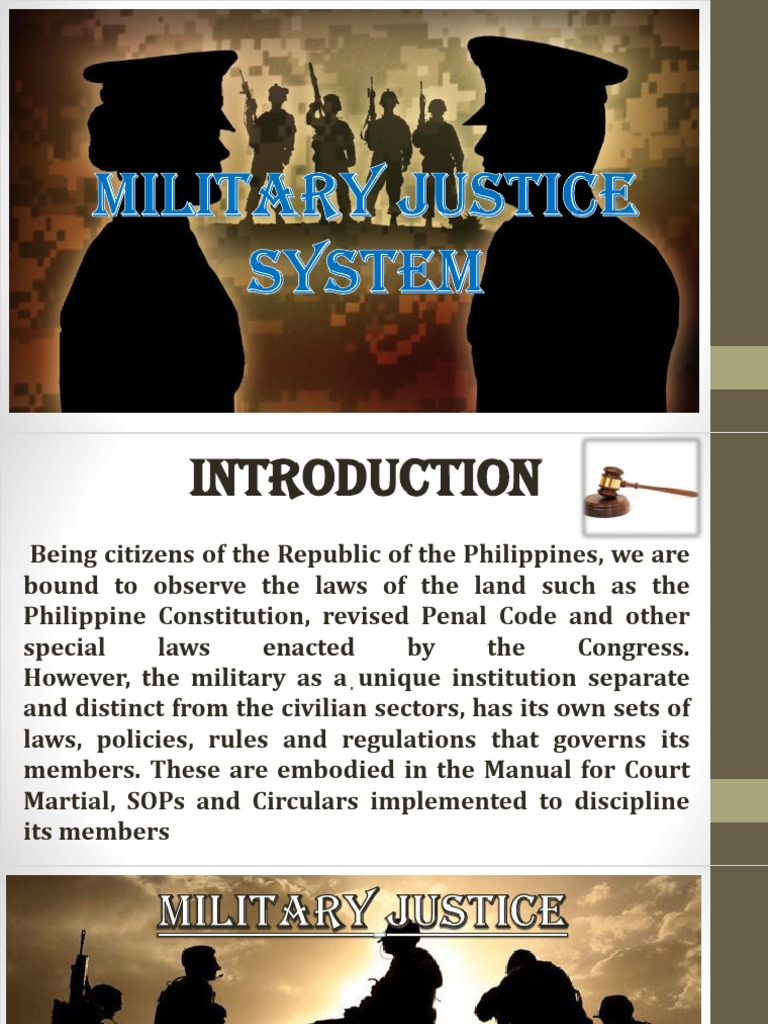 Report On Military Justice System | PDF | Court Martial | Military Justice