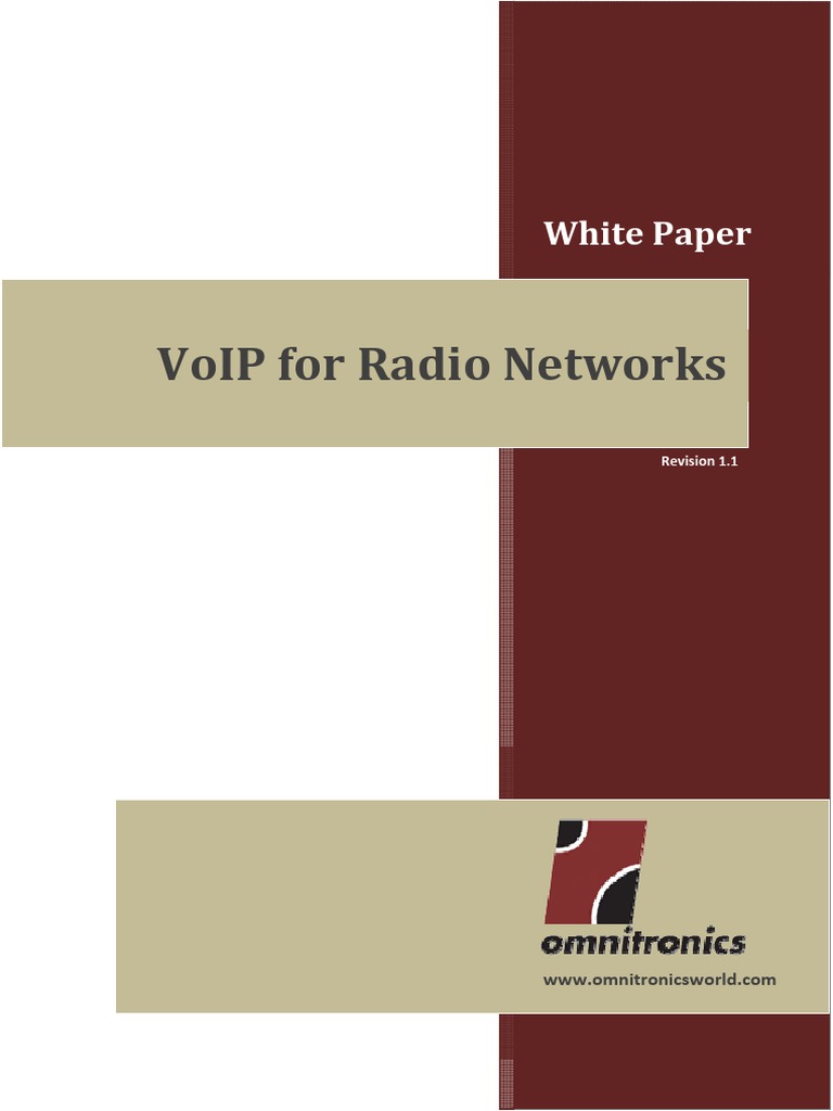 VoIP For Radio Networks Rev 1.1 | PDF | Voice Over Ip | Session ...
