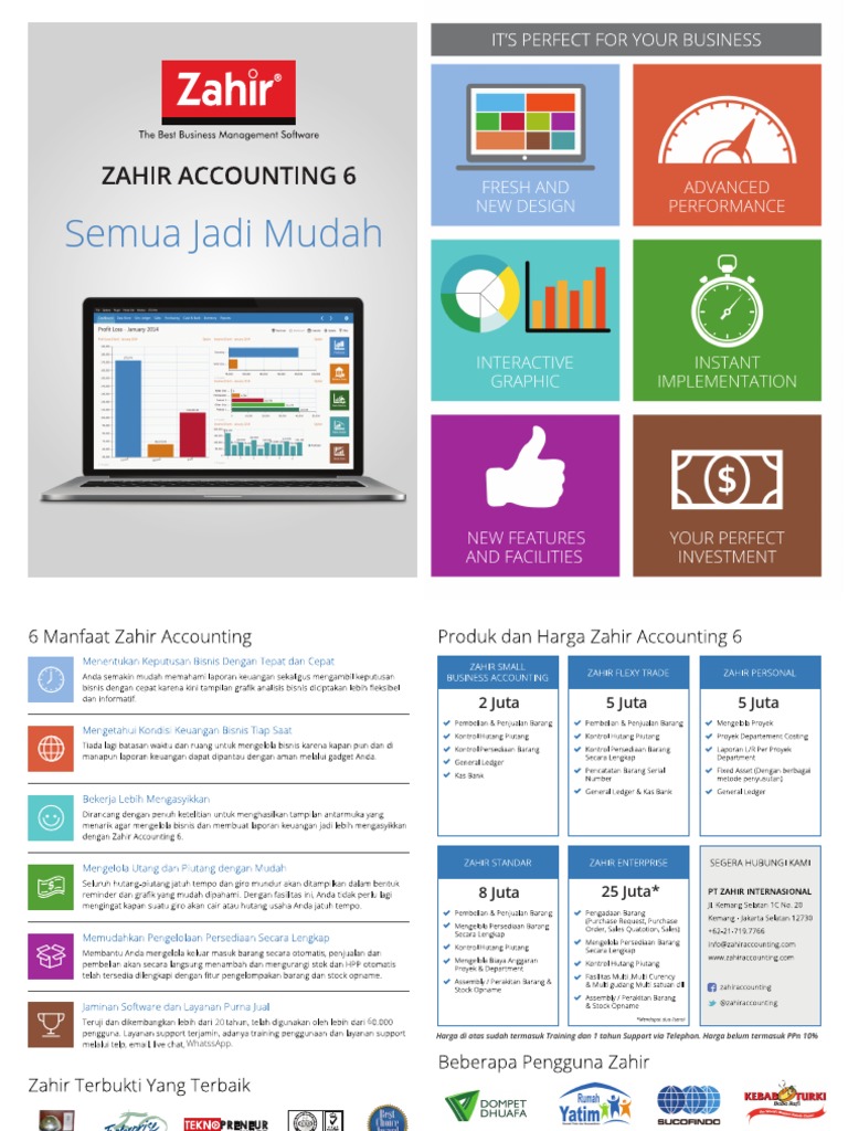 Panduan Zahir Accounting 6 | PDF | Pengelolaan Keuangan & Uang