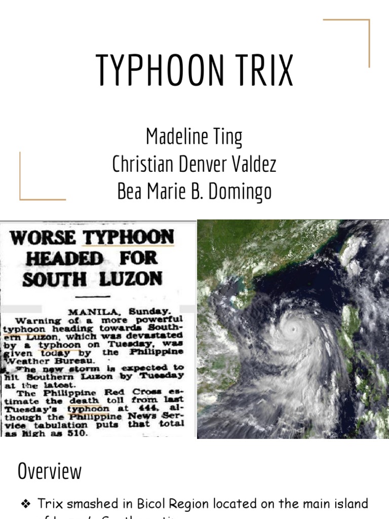 Typhoon Trix: Bicol's Deadly 1952 Storm | PDF | Social Science