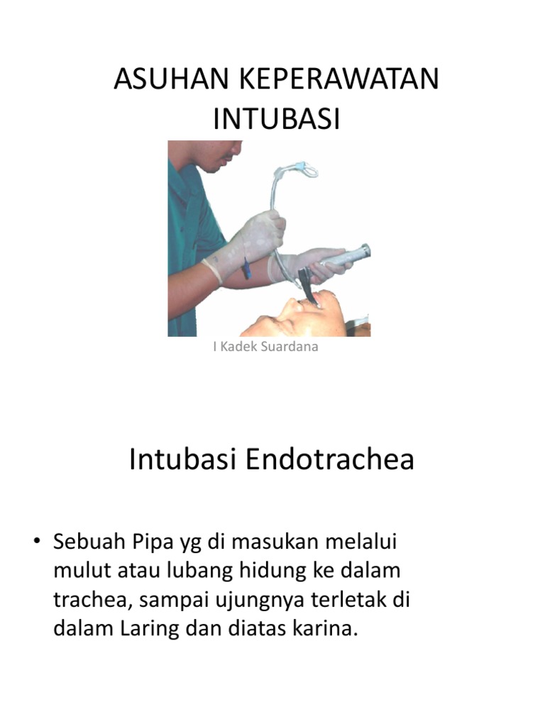 Asuhan Keperawatan Intubasi 12 | PDF | Sains & Matematika