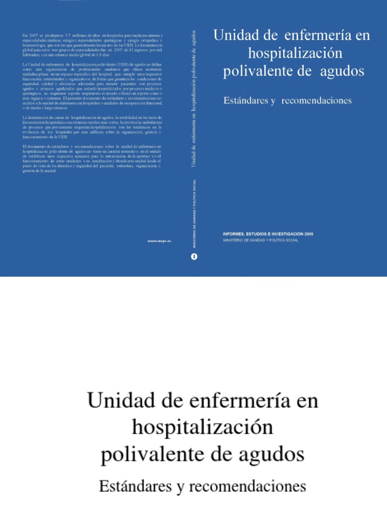 Unidad Enfermería Hospitalización | PDF | Hospital | Enfermería