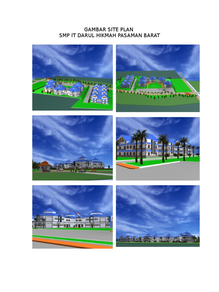 Gambar Site Plan SMP It Darul Hikmah Pasaman Barat | PDF