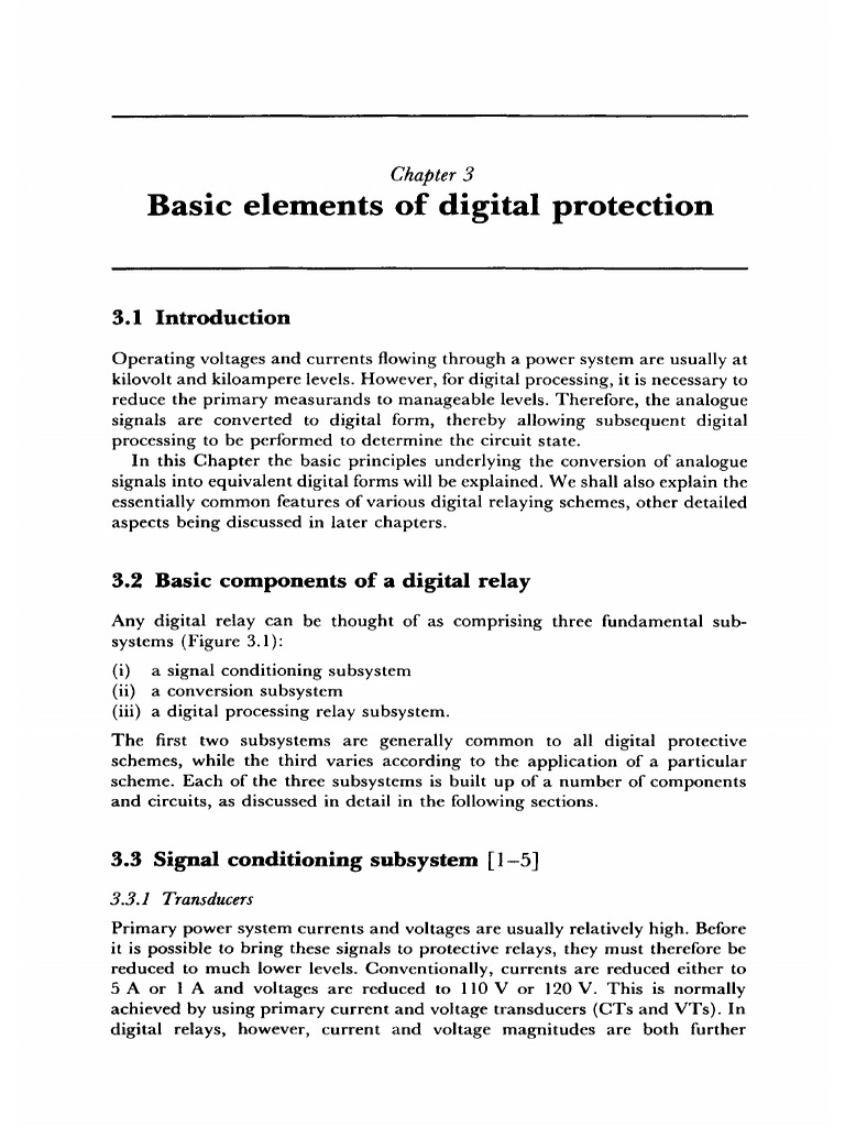 3 Sidor Från Digital Protection For Power Systems | PDF | Low Pass ...