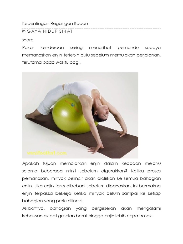 Kepentingan Regangan Badan | PDF